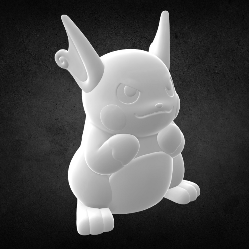 Raichu Figurine (10cm) - Ready to Paint – Morphix3D